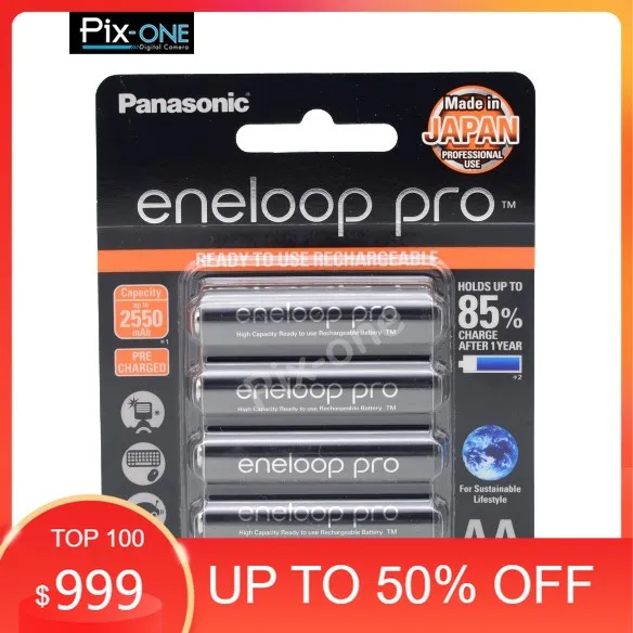 T.G. ถ่านชาร์จ -- PANASONIC ENELOOP PRO AA mAh 2550 แพ๊ค 4 ก้อน #ถ่าน ...