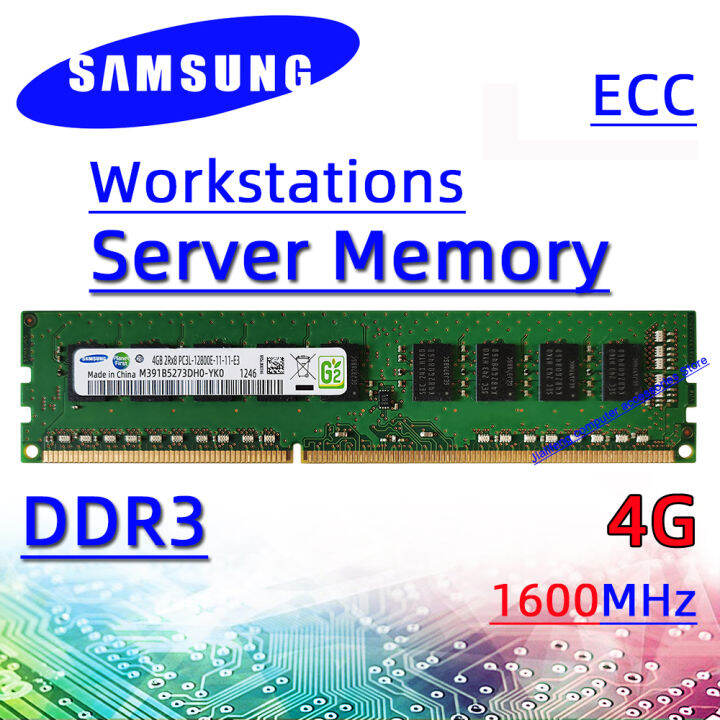 Samsung Ddr3 4GB 1333MHz 1600MHz Server Workstation Memory ECC RAM PC3 12800E 10600E | Lazada.co.th