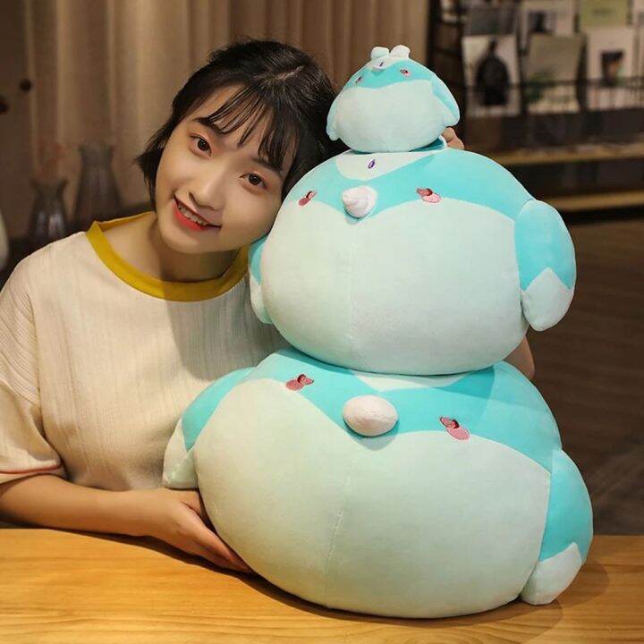 Dsfgrst ตุ๊กตาผ้าฝ้าย ของเล่นเด็กเล่น ตุ๊กตาเอาใจ หมอนนุ่มๆ ของตกแต่ง
