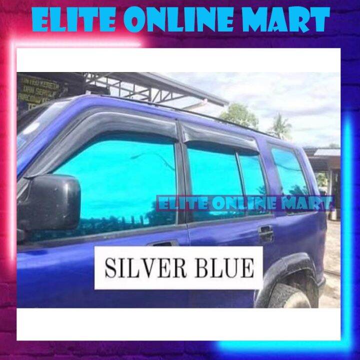 Tinted Blue Silver Car Tinted UV Window Film Tinted Kereta | Lazada