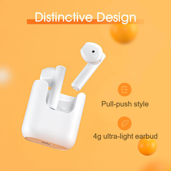 QCY T12 Headphone Bluetooth 5.1 TWS faster stable connection low latency Ultra battery life ...