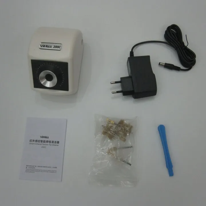 DC 12V YIHUA 200C Infrared Sensor Tip Cleaner Smart Induction Soldering ...