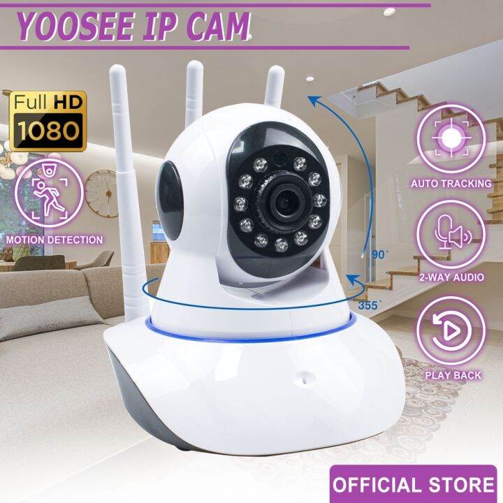 【COD】 Yoosee IP Camera Wireless CCTV Smart Home WiFi Triple Antenna ...