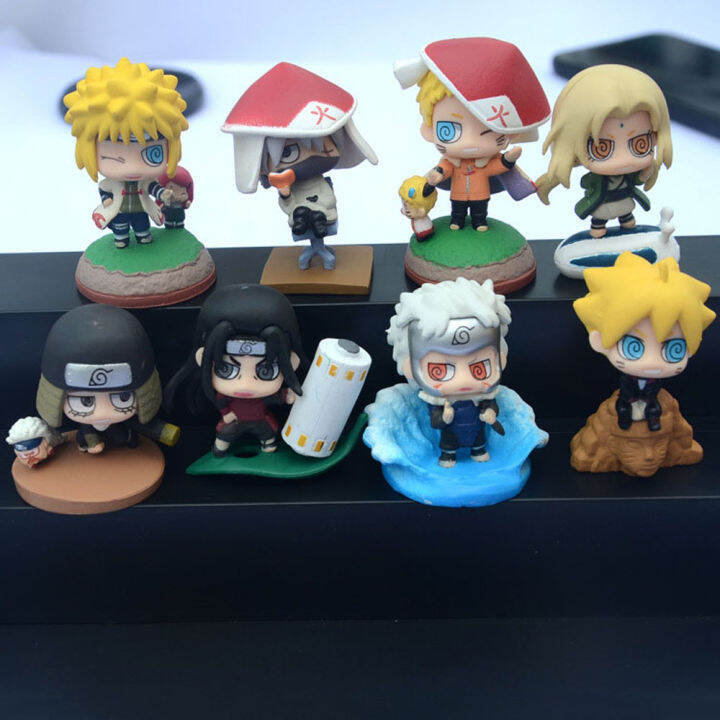 ของเล่นอะนิเมะสำหรับตุ๊กตาเด็ก GROVERT Miniatures Minato Senju Kakashi ...