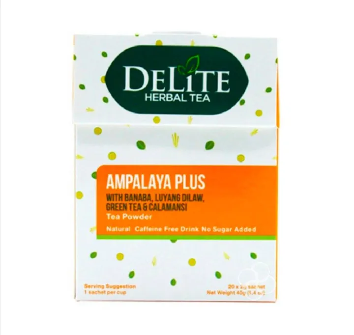 Delite Herbal Tea Ampalaya Plus Tea Powder 20 x 2g | Lazada PH