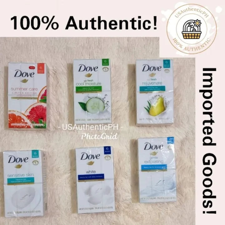 DOVE BATH BARS(SET OF 6 -637g)MADE IN USA or SET OF 4-400g(MADE IN ...