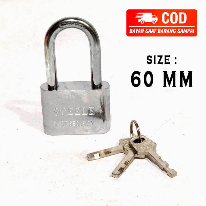 GEMBOK PUTIH 60 MM LEHER PANJANG | Lazada Indonesia