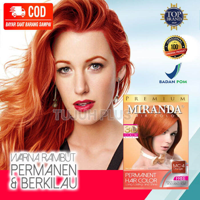 Miranda Cat Rambut Orange MC-4 Miranda Premium Hair Color Original ...