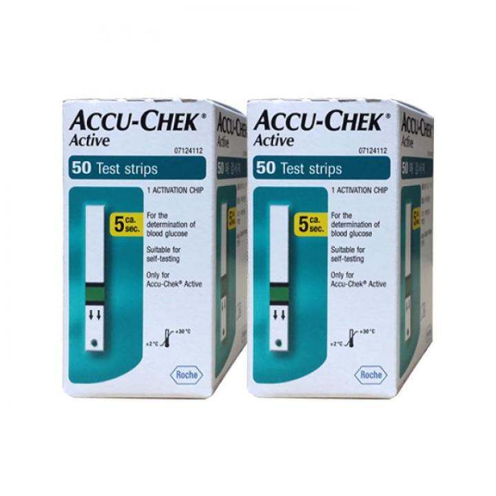 Accu Chek Active Blood Glucose Test Strips 100s (EXP:Latest) | Lazada