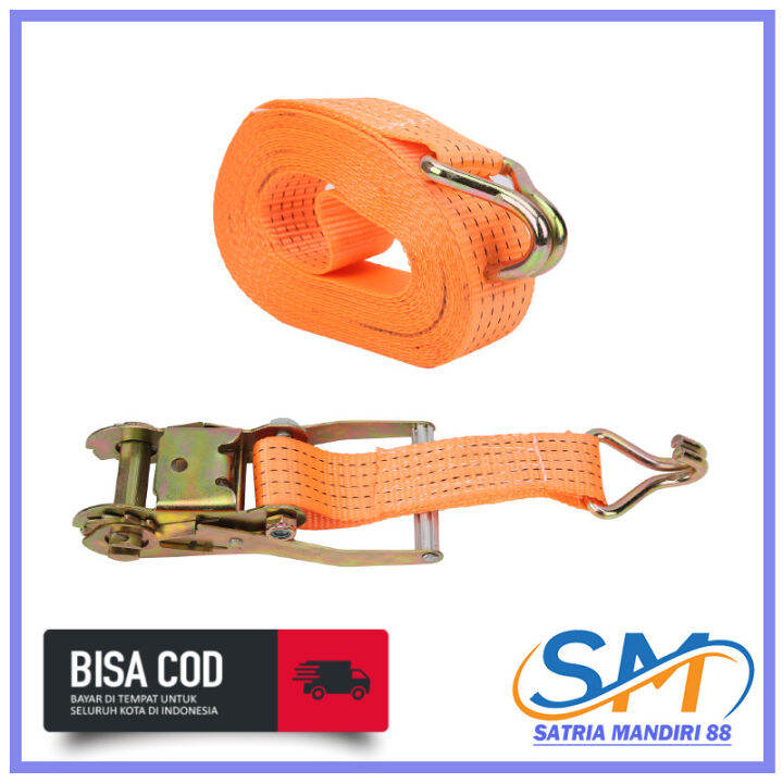 VITATOOLS RATCHET TIE DOWN 10M Rachet Tie Down 2 Ton X 10 Meter - Tali Ikat Barang Mobil Truk 2 ...