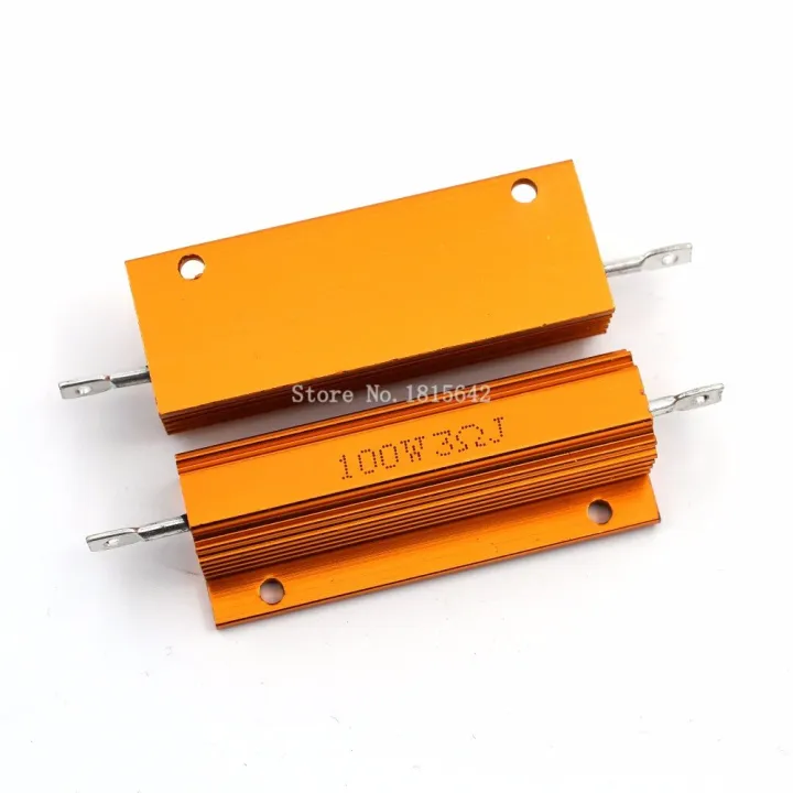 RX24 100W 3R 3RJ 100 Watt Metal Shell Aluminium Gold Resistor High ...