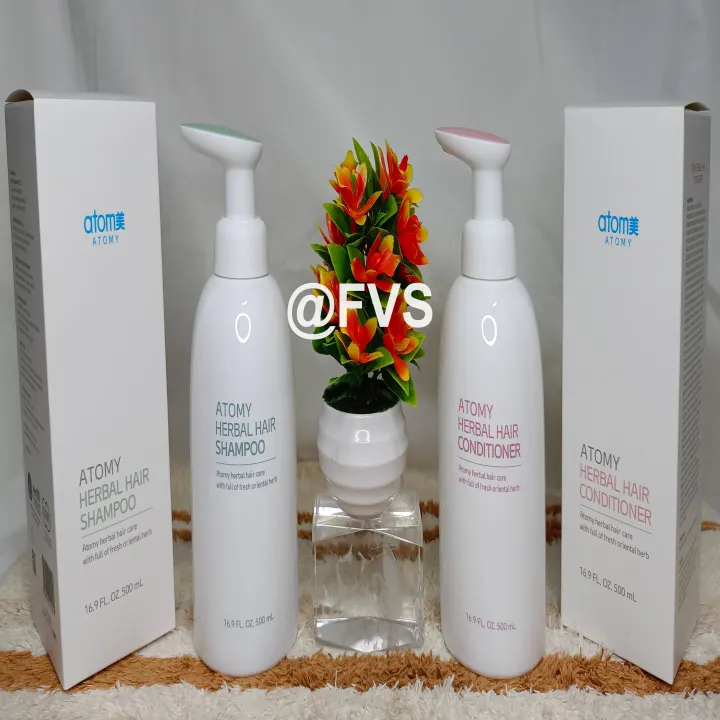 Atomy Hair Shampoo and Hair Conditioner in a pack (500 ml + 500 ml ...