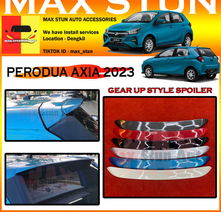 PERODUA AXIA 2023 GEAR UP SPOILER REAR TRUNK SPOILER DUCKTAIL AXIA 2023 ...