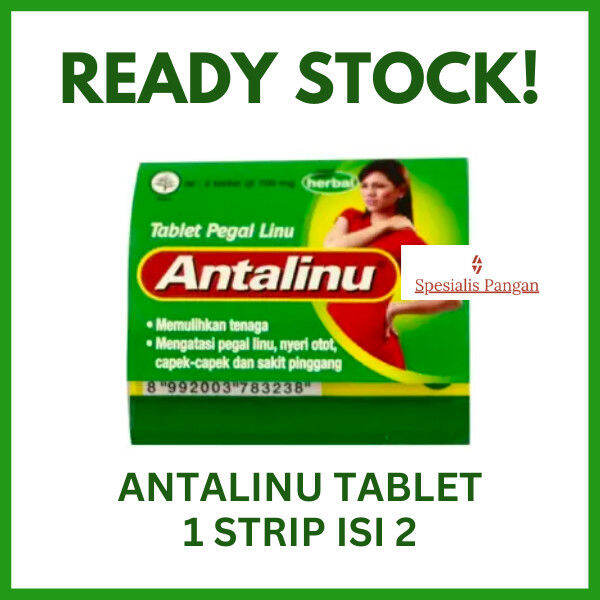 ANTALINU STRIP ISI 2 TABLETE DELTOMED HERBAL PEGAL LINU CAPEK SAKIT ...