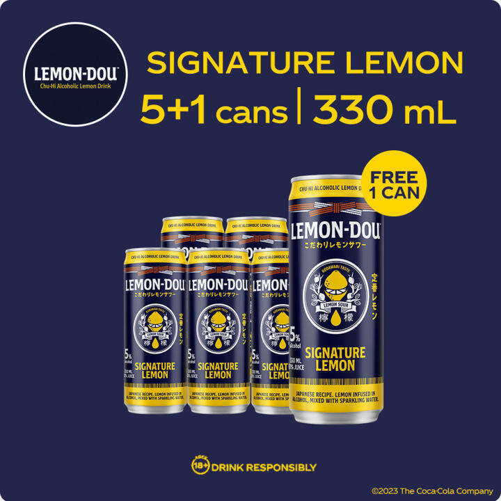 [BUY 5, GET 1 FREE] Lemon Dou Signature Lemon 330mL - Pack of 6 | Lazada PH