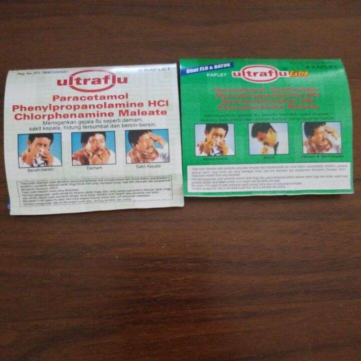 ultraflu pe dan ultraflu extra ultracap lembar | Lazada Indonesia