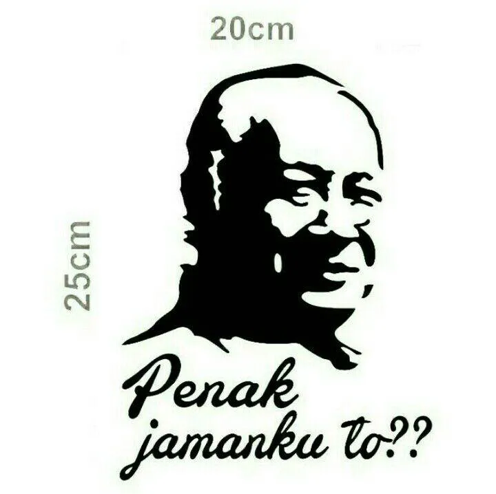cutting stiker gambar pak soeharto | Lazada Indonesia