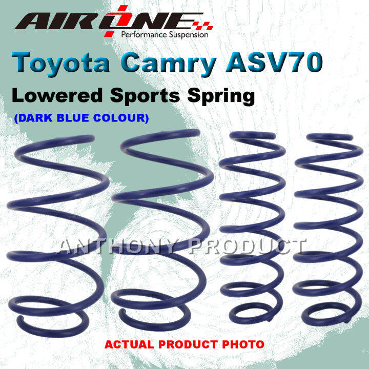 AIRONE Toyota Camry ASV70 2018 - 2021 Lowered Height Sport Spring (Blue ...
