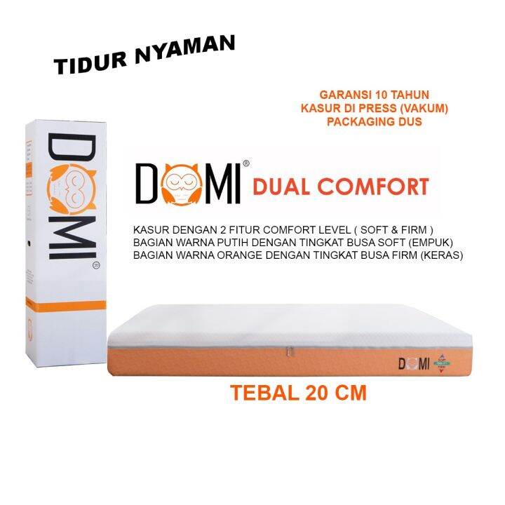 Kasur Busa Box Domi Dual Comfort Kasur Empuk dan Keras 140 x 200 Cm ...