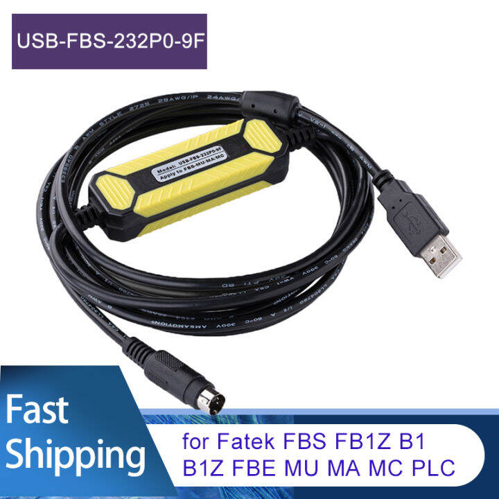 USB-FBS-232P0-9F Adapter for Fatek FBS FB1Z B1 B1Z FBE MU MA MC Series PLC Programming Cable USB ...