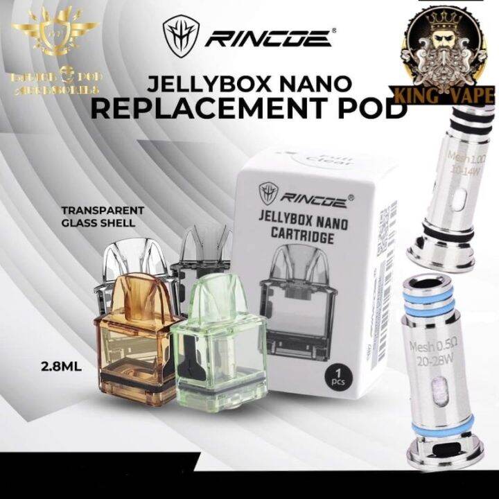 ∋ ORIGINAL Jellybox Nano Empty Cartridge 2.8ML/0.5/1.0 Mesh Coil ...