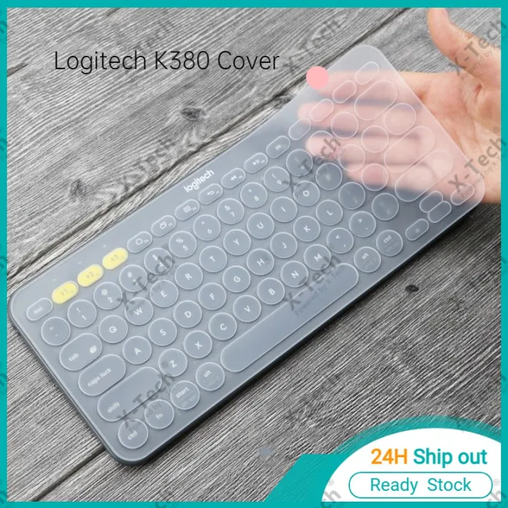 ♩X-Tech Thin Silicone Logitech K380 Keyboard Cover Transparent ...