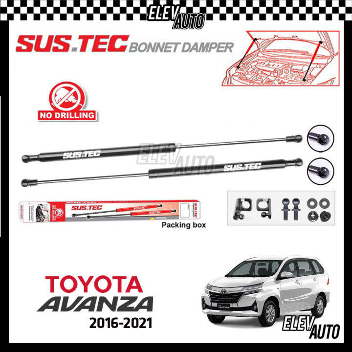 Toyota Avanza 2016 - 2021 SUSTEC Front Hood Damper Bonnet Gas Lifter ...