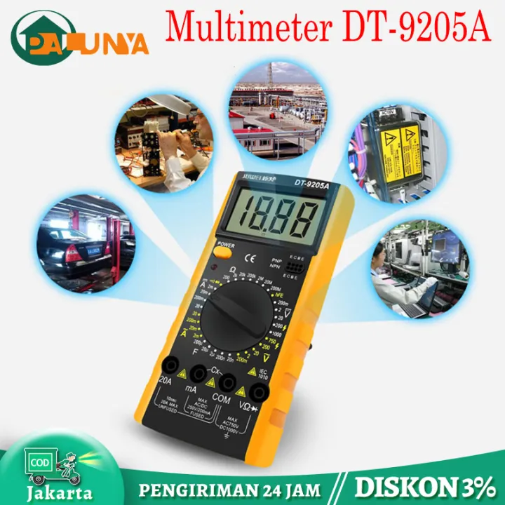 Multimeter Digital Paket Lengkap Dan Murah ASLI ADA BUZZERNYA ...