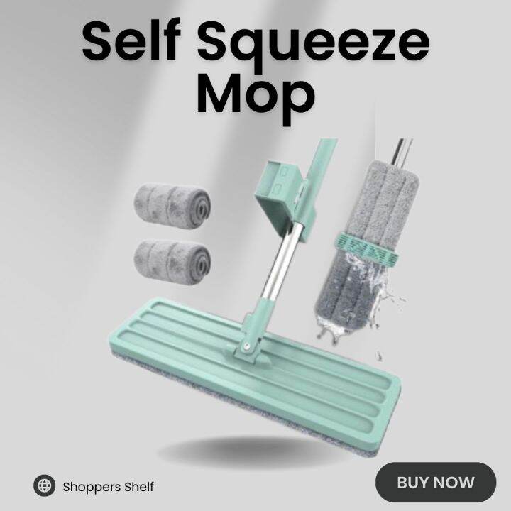High Quality Self Squeezing Mop | Hands Free Magic Cleaning Mop | 360 ...
