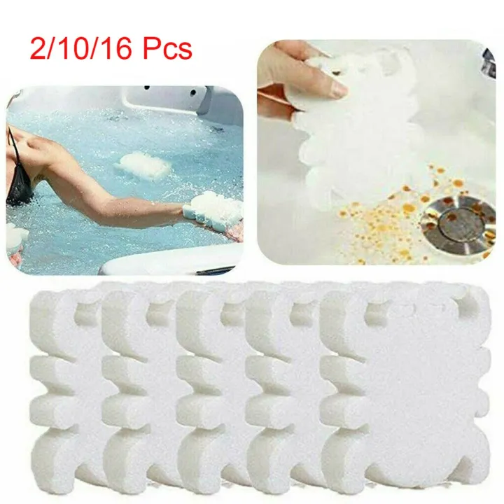 HVEYZB 2/10/16Pcs Practical Absorber White Swimming Pool Pools Sponges ...