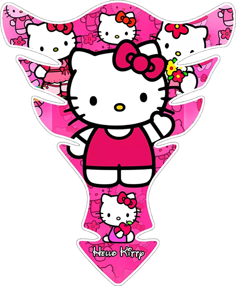 Cowling Pad Universal (Laminated Stickers) WaterProof (Hello Kitty ...