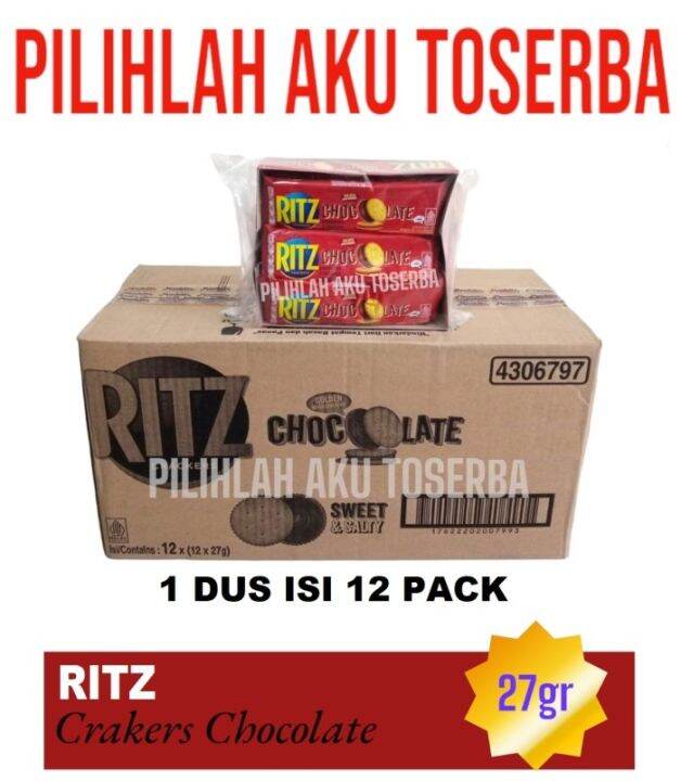 Biskuit Mondelez RITZ CRACKERS CHOCOLATE - ( HARGA 1 DUS ) | Lazada ...