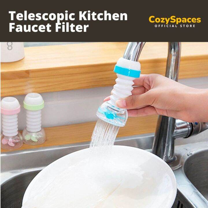 Telescopic Kitchen Faucet Filter with Water Saver and 360 Degree Rotary ...