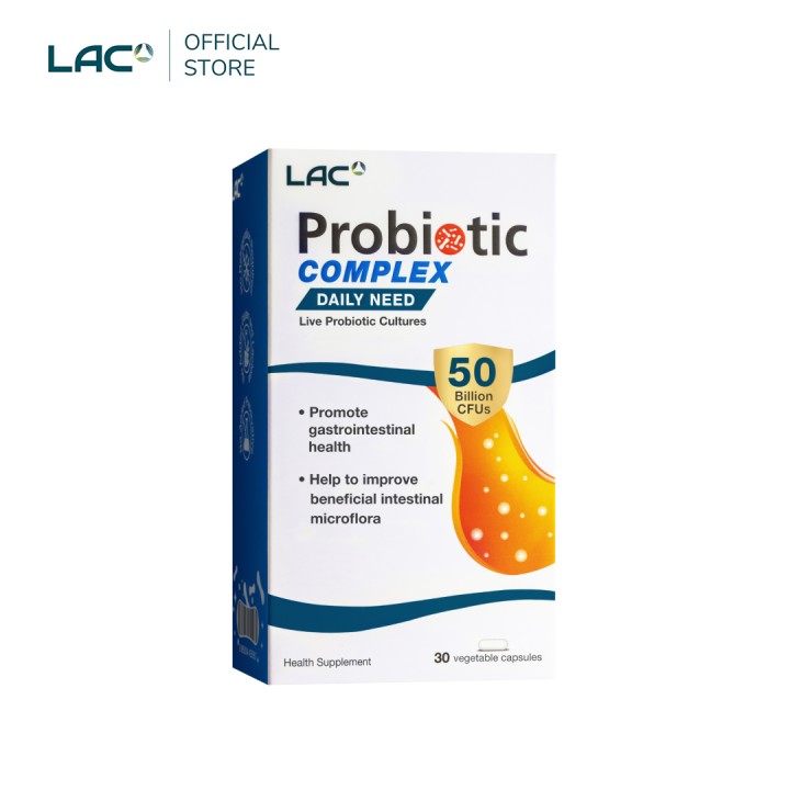 [Expiry Mar 2025] LAC Probiotic Complex 50 Billion CFUs (30 Vegetable ...