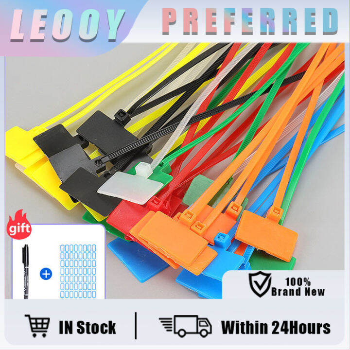 100pcs tag mark nylon cable tie label plastic ring tie label | Lazada PH