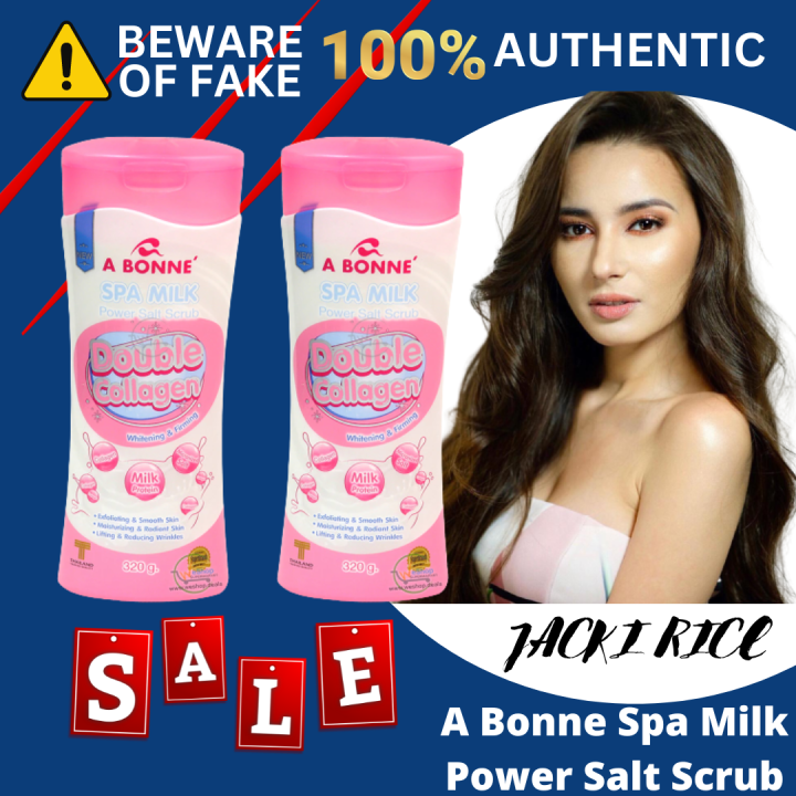 A Bonne Spa Milk Power Salt Scrub Double Collagen 320g | Lazada PH