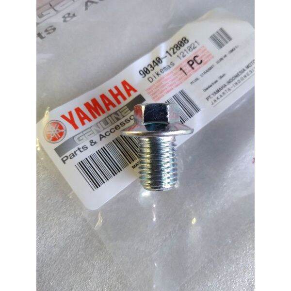 ♛Genuine Yamaha All Mio NMAX Aerox Drain Plug Straight Screw 90340 ...