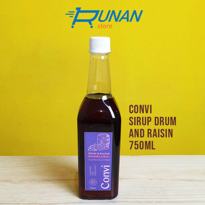Sirup Rasa Rum & Raisin 750 ml - Convi Drum Raisin Gourmet Syrup 750ml ...