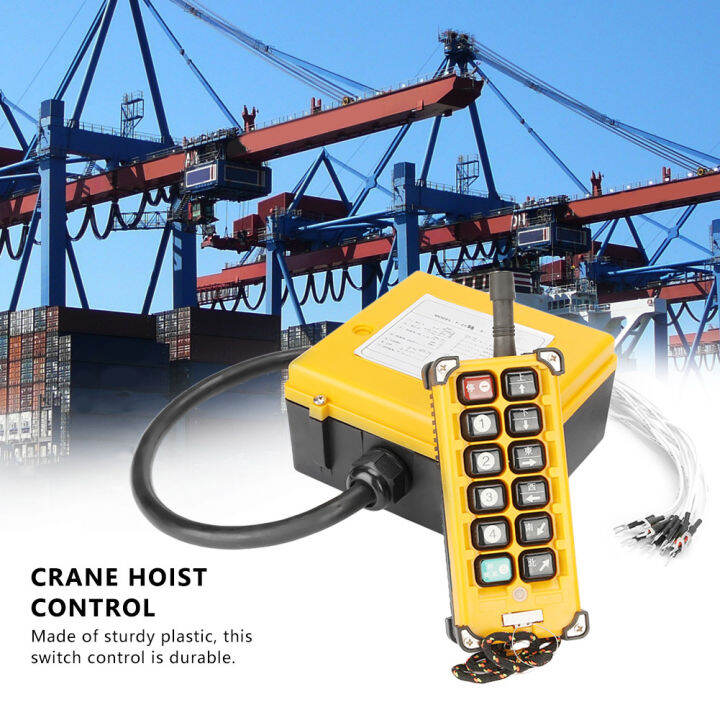 Crane Chain Hoist Push Button Switch Lifting Remote Controller 12 ...