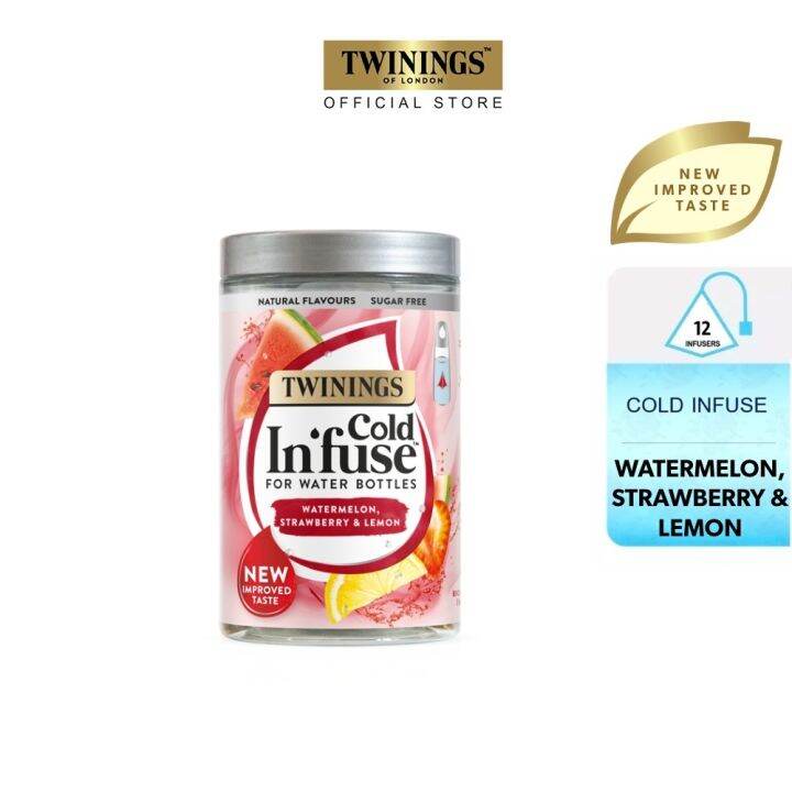 Twinings Cold Infuse Watermelon Strawberry Lemon Jar 12s | Lazada PH