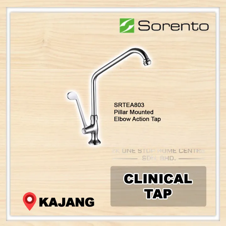 SORENTO Pillar Mounted Kitchen Sink Tap / Water Tap / Elbow Action Tap ...