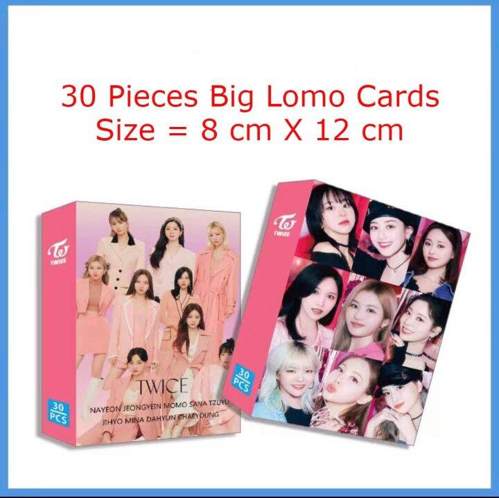 TWICE 30 PIECES BIG LOMO CARDS 3R Size | Lazada PH