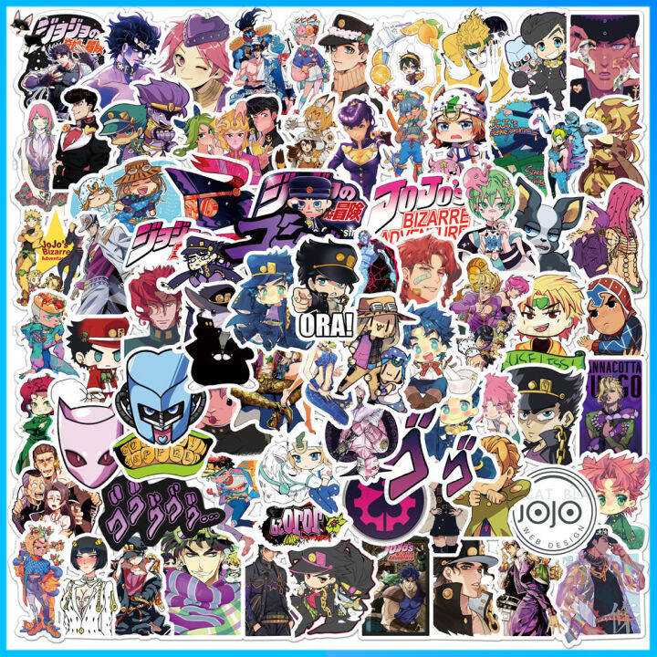 JoJo 'S Bizarre Adventure Stickers อะนิเมะ Graffiti สติกเกอร์กระเป๋า ...