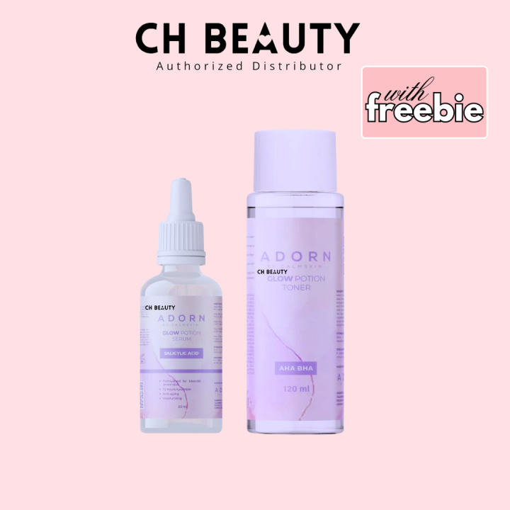 Adorn by Calmskin Glow Potion Toner and Glow Potion Serum | Lazada PH