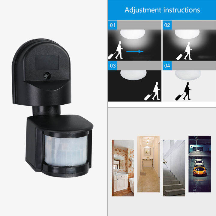 LazaraHome Human Body Motion Sensor Detector Light Switch, Infrared ...