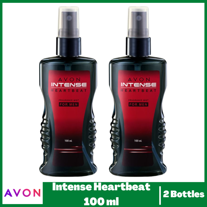 AVON Intense Heartbeat Fragrance Mist for men 100 ml ( 2 BOTTLES ...