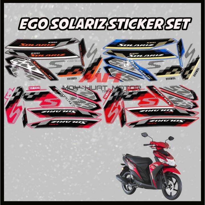 YAMAHA EGO SOLARIZ STICKER SET / BODY STICKER SET SOLARIZ EGO ...