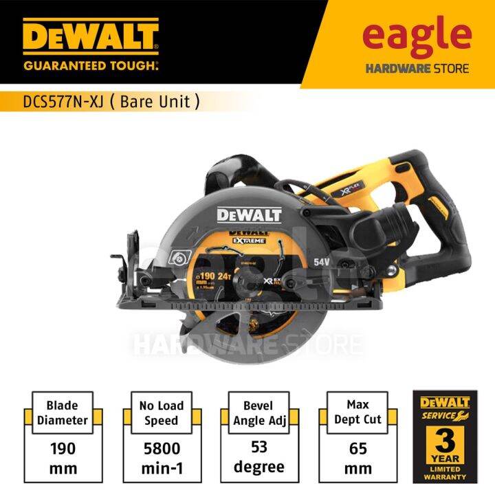 Dewalt Flexvolt DCS577N-XJ 54V 190mm ( 7 1/2" ) Brushless Cordless ...