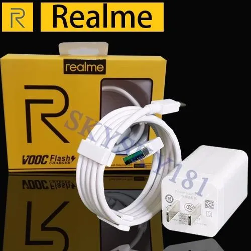 realme charger original fast charger vooc Micro USB Android Type C Data ...