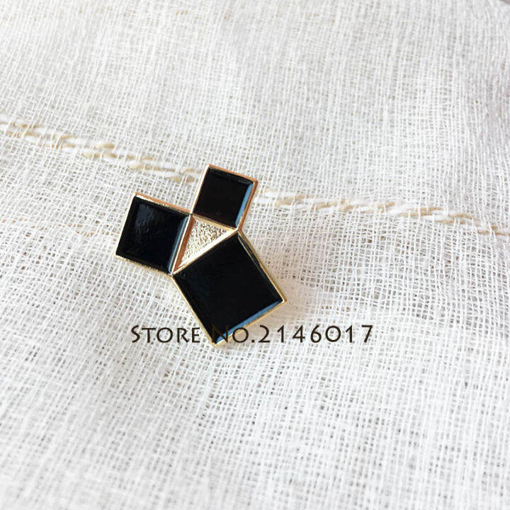 2ชิ้น Euclid ของ47th ปัญหา Pythagorean ทฤษฎีบทโลหะตรา Freemason Masonic ...